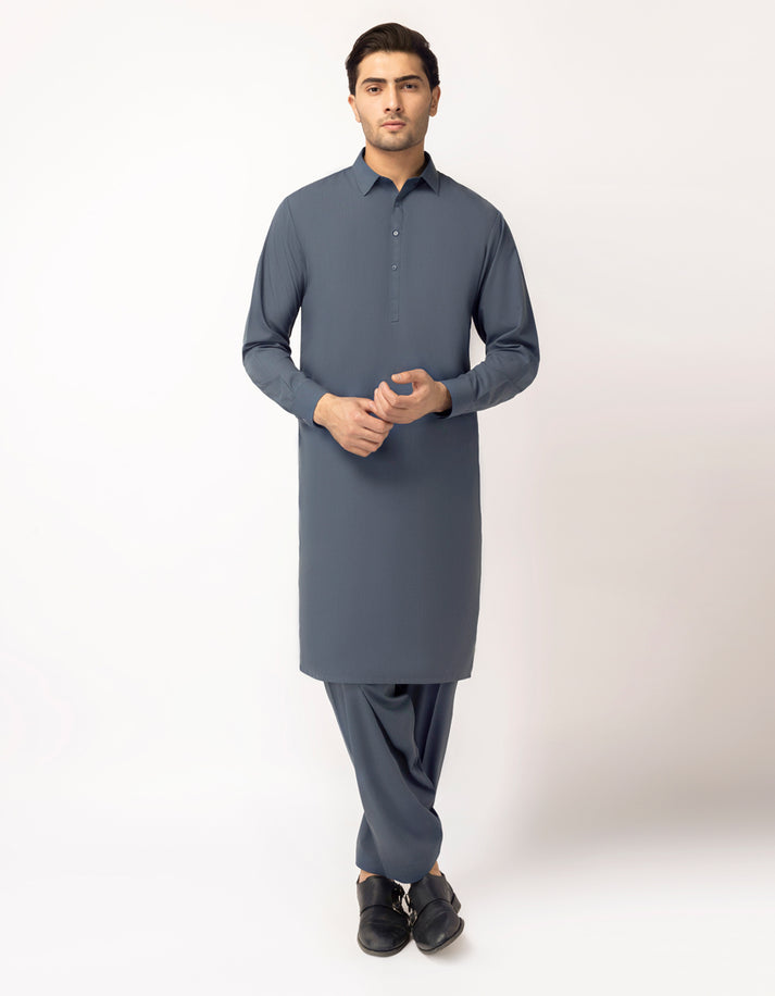 Pigeon Blue Unstitched Fabric – J.