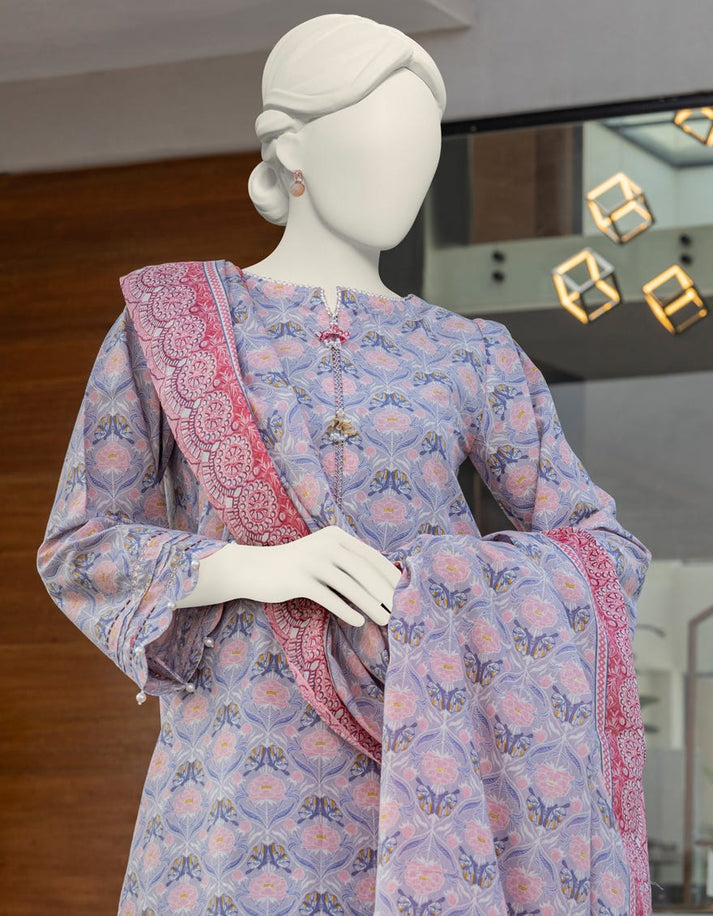 MULTICOLOR LAWN UNSTITCHED 2PC | JLAWN-S-JDS-24-1062 – J.